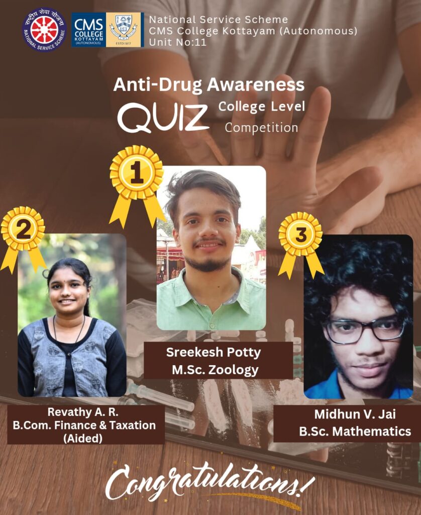 Anti-Drug Awareness College Level Quiz Competition Winners - CMS ...