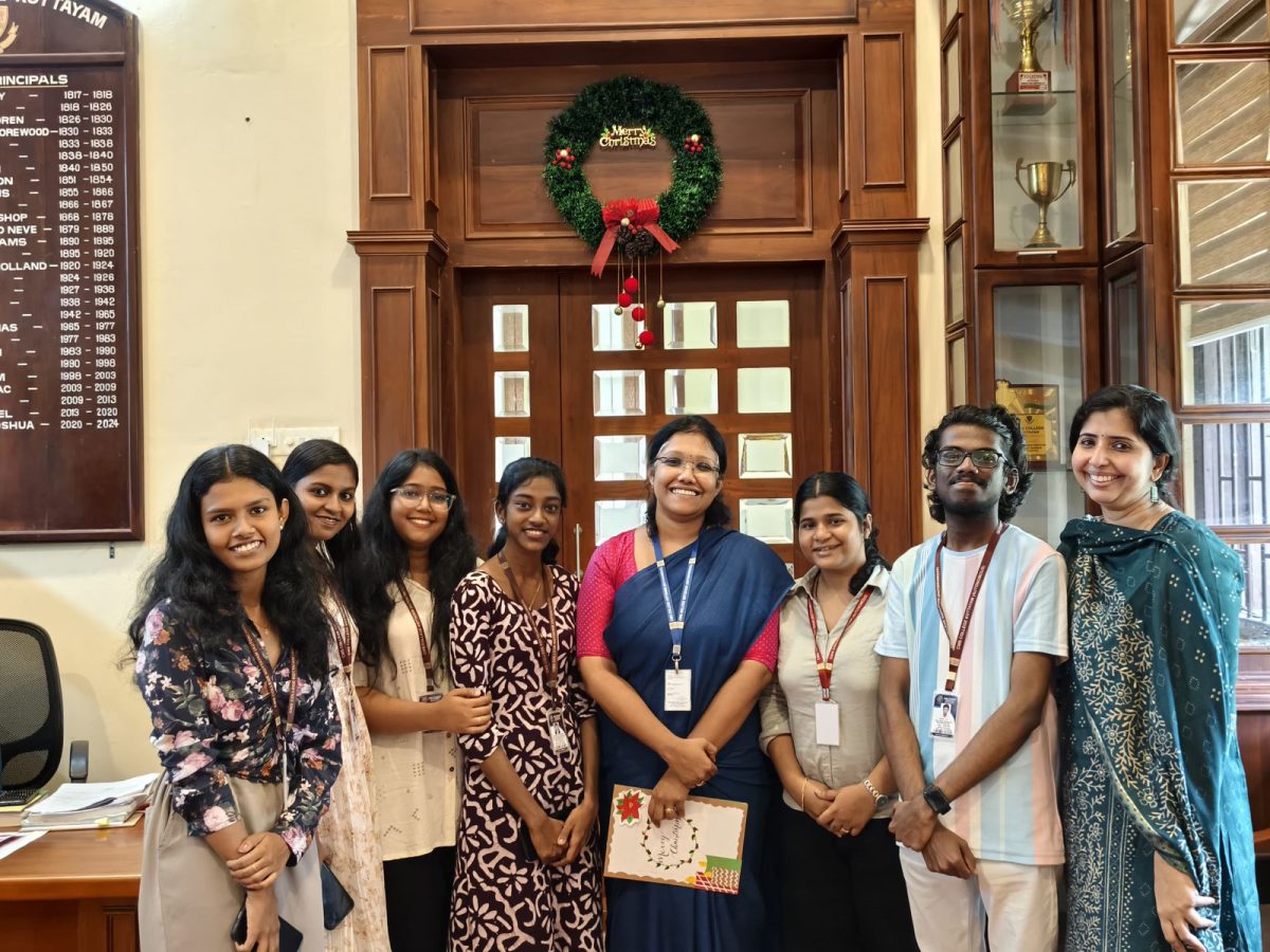Principal Office Christmas Decor - CMS College Kottayam